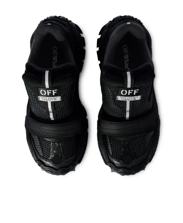Off-White Glove Round Toe Sneakers - Black