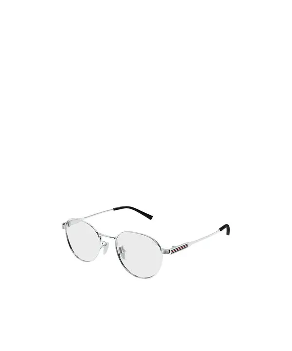 Gucci Round Frame Eyeglasses - Silver