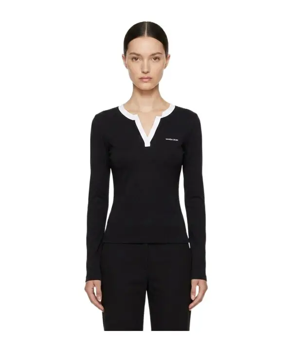 Marissa Chiara Long-sleeved T-shirt With Contrasting Trim