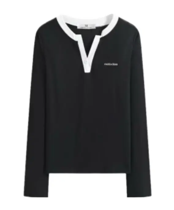 Marissa Chiara Long-sleeved T-shirt With Contrasting Trim