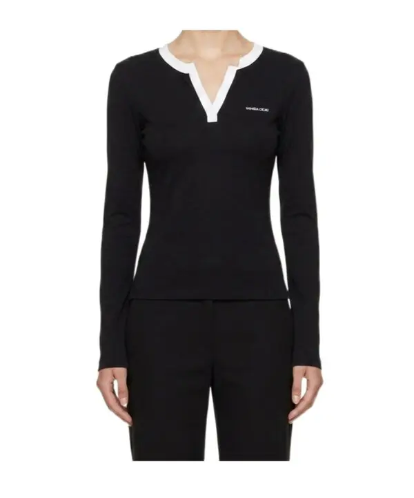 Marissa Chiara Long-sleeved T-shirt With Contrasting Trim
