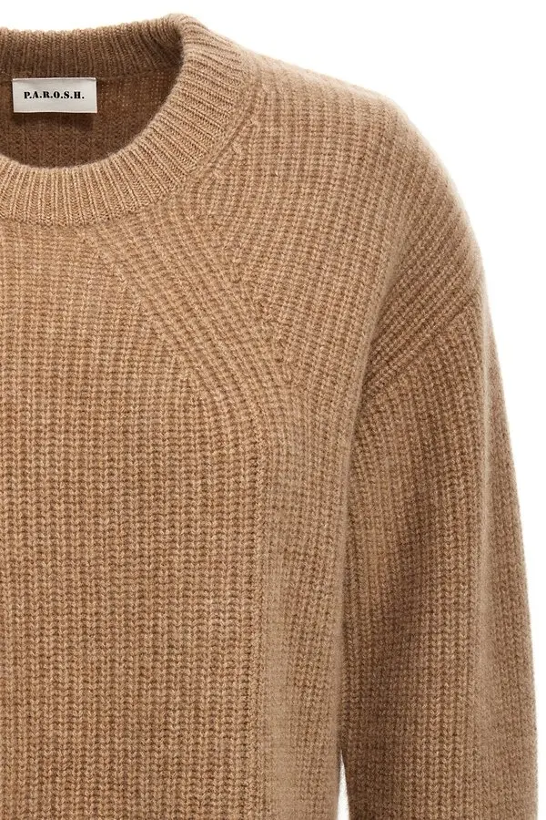 P.a.r.o.s.h Crew-neck Waffle-knit Jumper