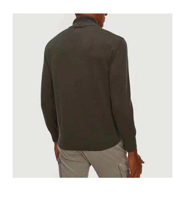 C.P. COMPANY Half-zip Ribbed Sweater - Grey