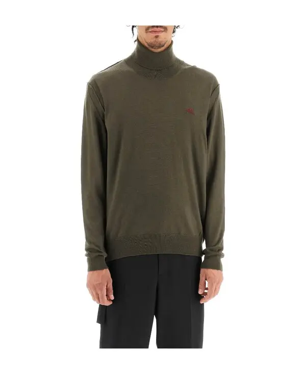 Etro Logo-embroidered Roll-neck Jumper