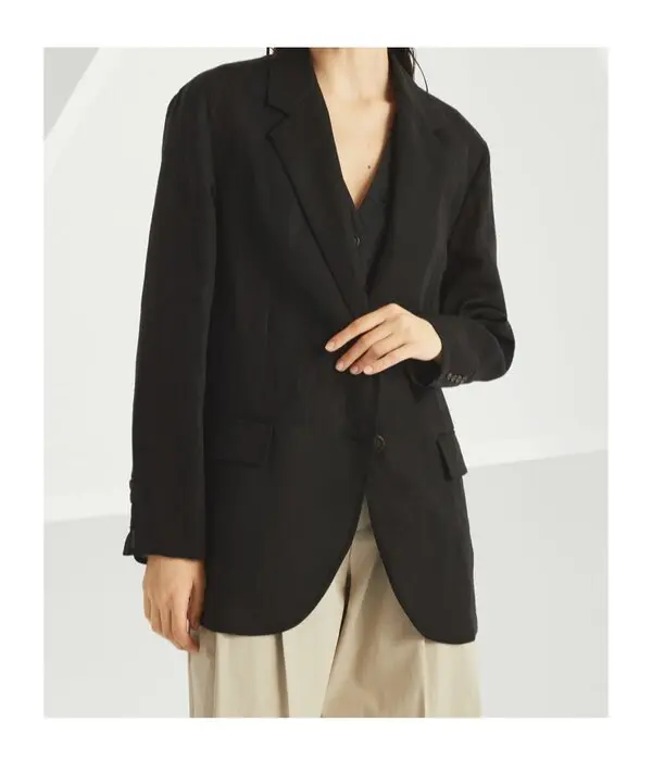 Brunello Cucinelli Organza Blazer - Black