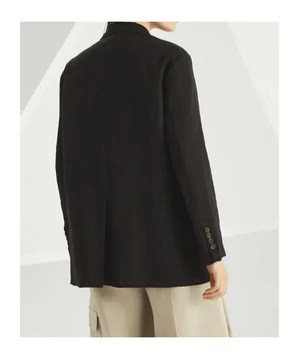 Brunello Cucinelli Organza Blazer - Black