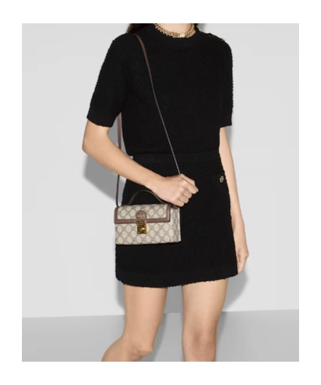 Gucci Ophidia Mini Bag - Beige/ebony