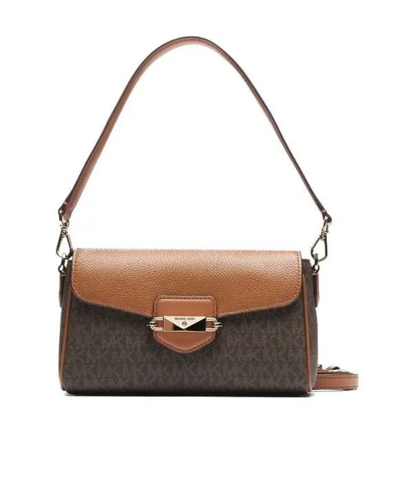 Michael Kors Logo Shoulder Bag - Brown
