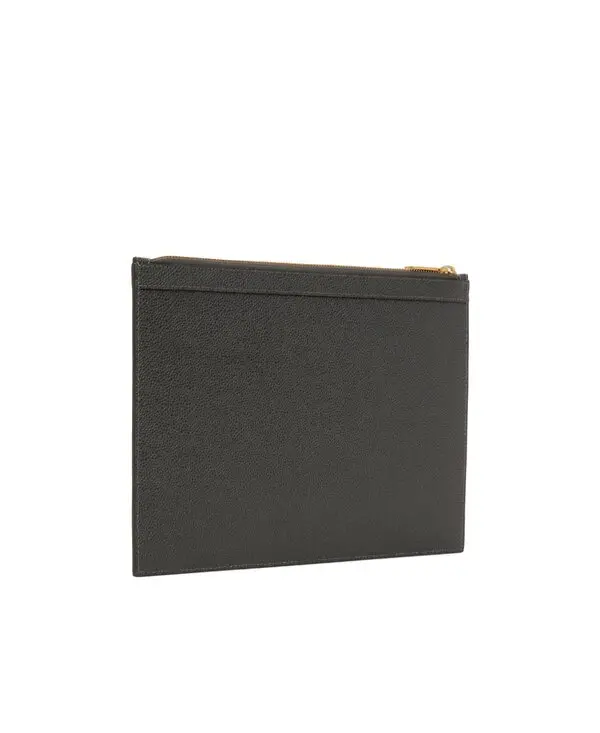 Thom Browne Lobster Appliqué Clutch Bag - Dark Gray