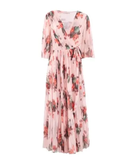 Philosophy Di Lorenzo Serafini Floral Print V-neck Maxi Dress