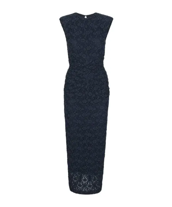 ROTATE BY BIRGER CHRISTENSEN Floral-lace Midi Dress