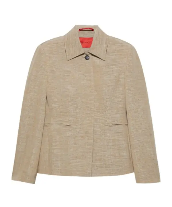MAXCO. Max&co. Slim-fit Slubby Grisaille Jacket