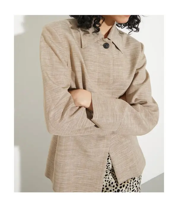 MAXCO. Max&co. Slim-fit Slubby Grisaille Jacket