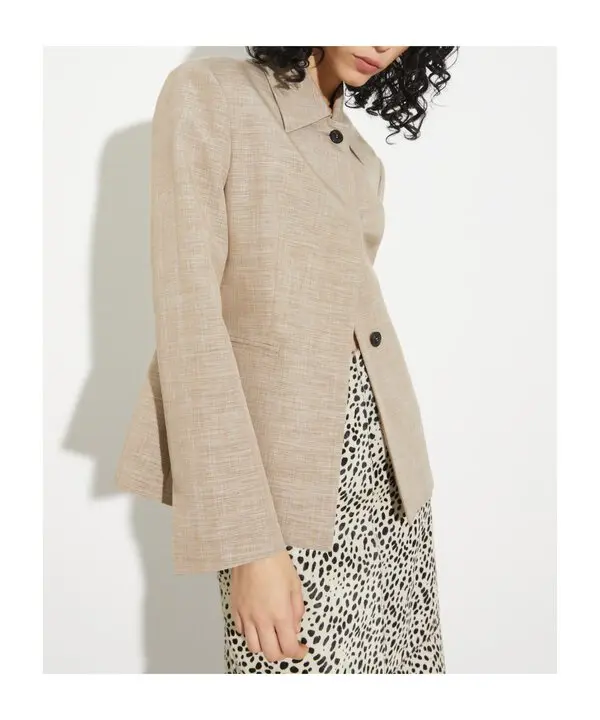 MAXCO. Max&co. Slim-fit Slubby Grisaille Jacket