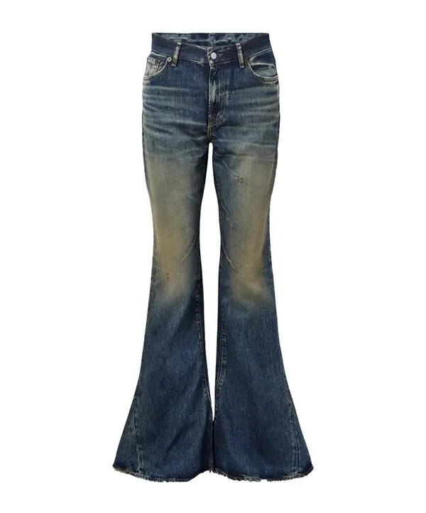 Acne Studios Faded Belt Loop Jeans - Dark Blue