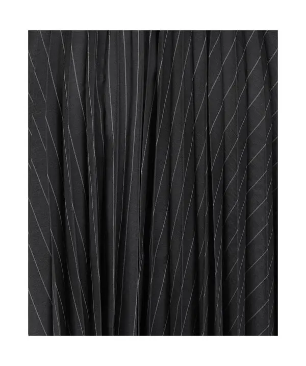 Sacai Pleated Striped Organza Skirt