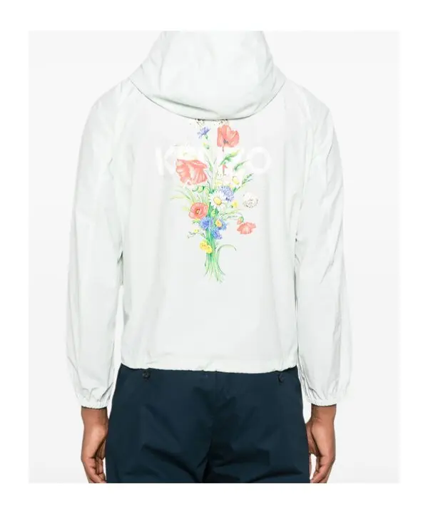 Kenzo Archive Bouquet Printed Windbreaker - White