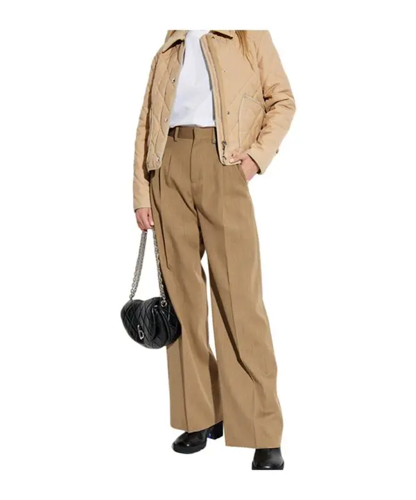Burberry Quilted Long Sleeve Jacket With Spread Collar