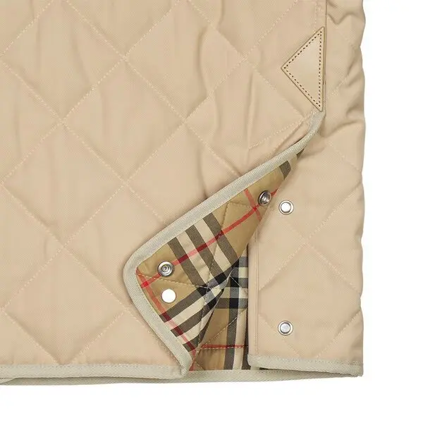 Burberry Quilted Long Sleeve Jacket With Spread Collar