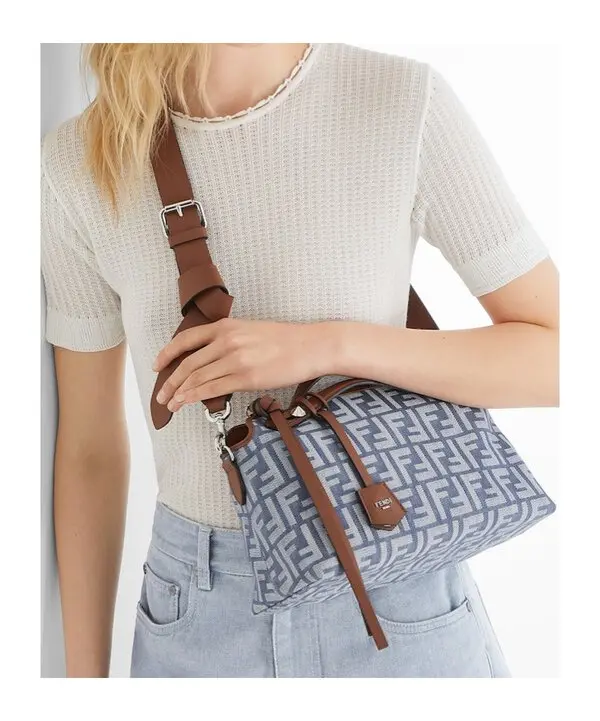 Fendi By The Way Jacquard Shoulder Bag
