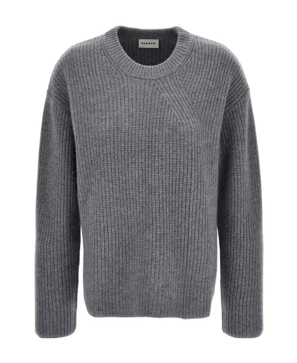 P.a.r.o.s.h Ribbed-knit Cashmere Jumper - Gray