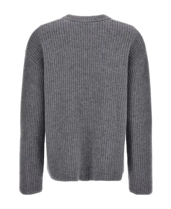 P.a.r.o.s.h Ribbed-knit Cashmere Jumper - Gray