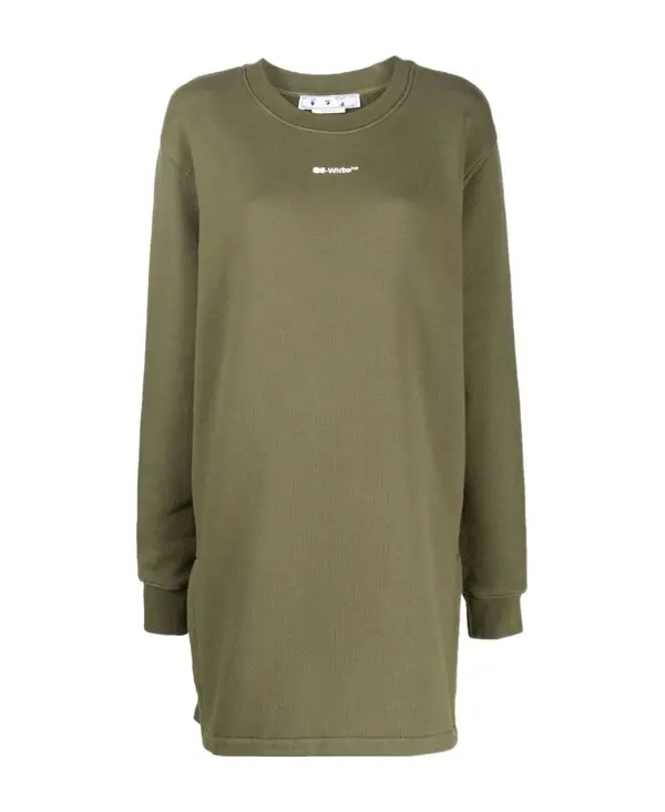 Off-White Floral Arrows Crew-neck Sweatshirt - Green