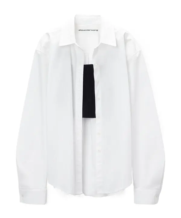 Alexander Wang Shirt With Ribbed Detail - White