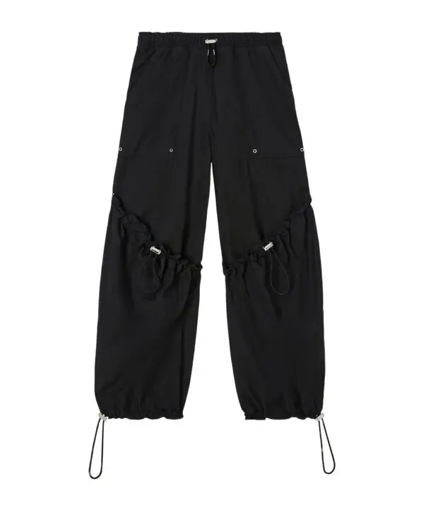 Attico Oversized Long Pants - Black