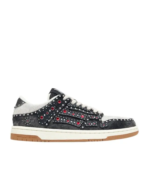 Amiri Studded Low Top Sneakers - Black