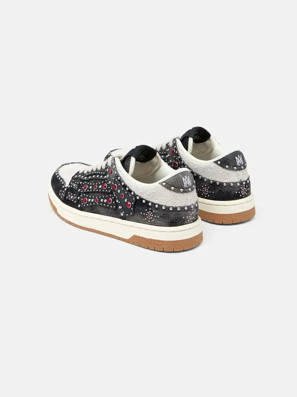 Amiri Studded Low Top Sneakers - Black