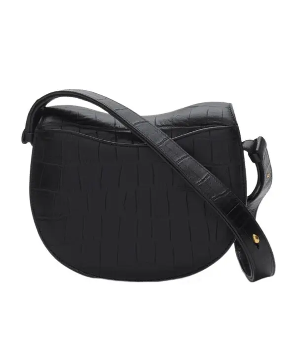 Burberry Small Rocking Horse Embossed Shoulder Bag - Black