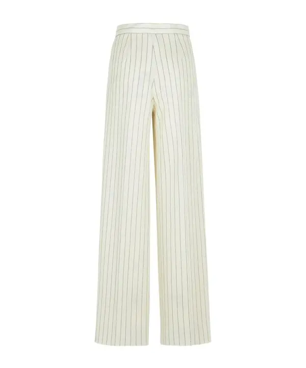 Max Mara Clarion Striped Wide-leg Trousers - No