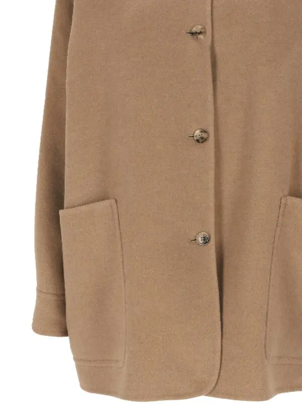 Max Mara Collared Button-up Coat