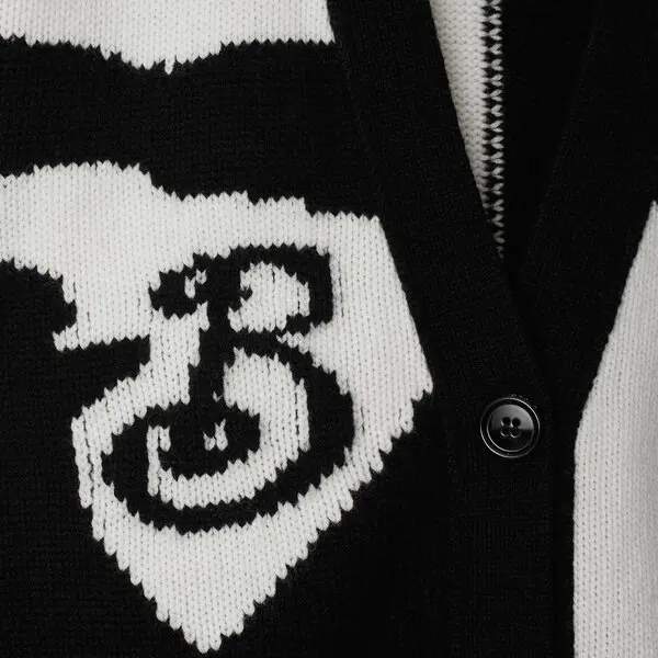 Burberry V-neck Cardigan With Graphic Print