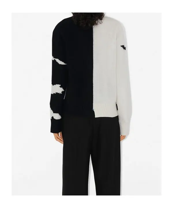 Burberry V-neck Cardigan With Graphic Print