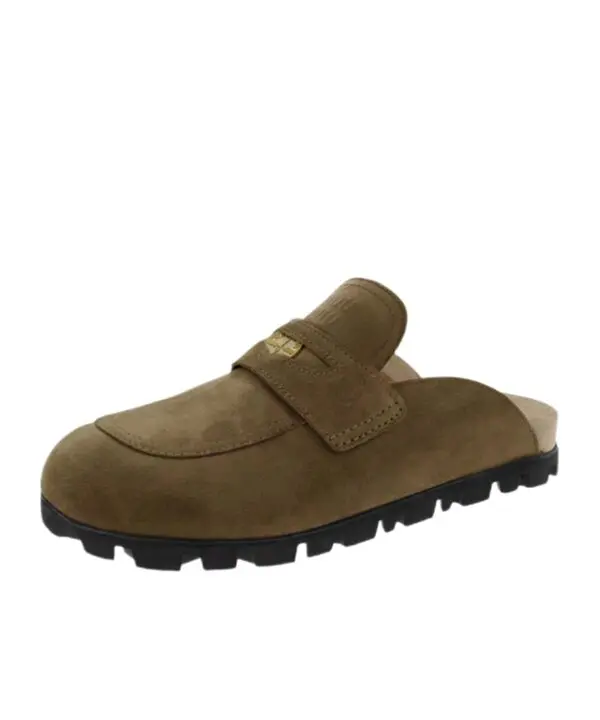 Miu Miu Round Toe Slip-on Slides