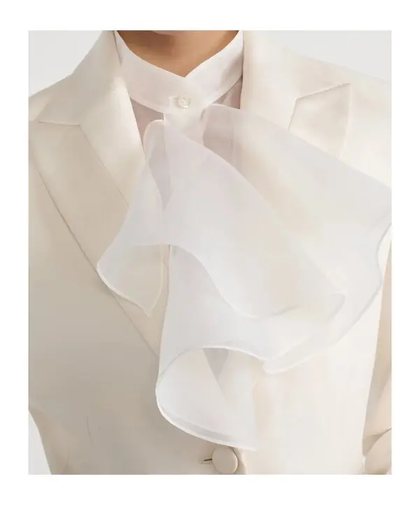 Dior Fitted Jacket With Mulberry Silk Satin Covered Buttons