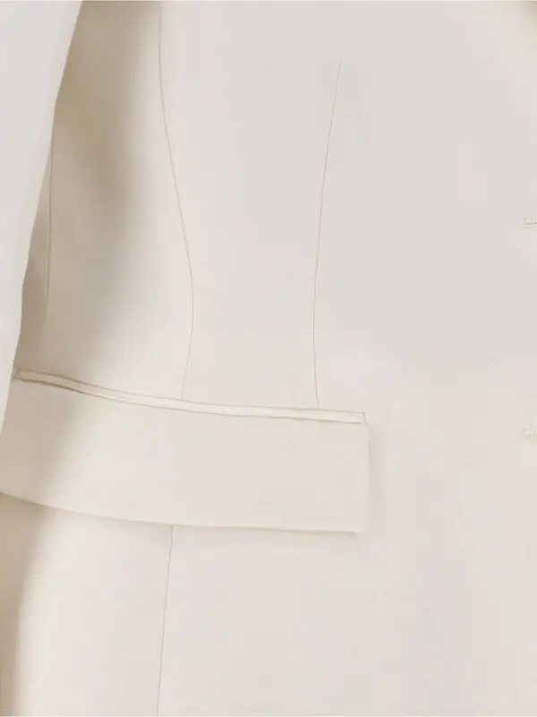 Dior Fitted Jacket With Mulberry Silk Satin Covered Buttons