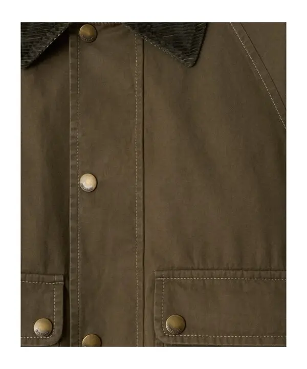 Burberry Long Sleeved Field Jacket With Equestrian Knight Design Tag - Mire