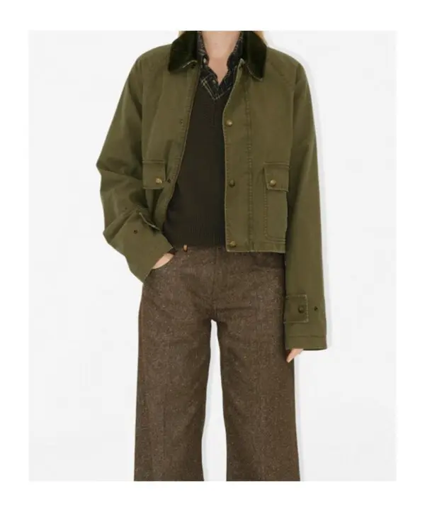 Burberry Long Sleeved Field Jacket With Equestrian Knight Design Tag - Mire