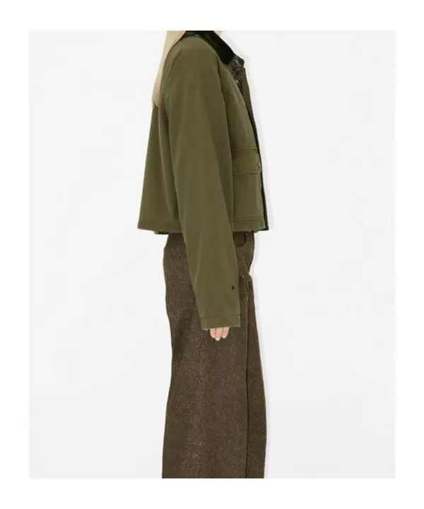 Burberry Long Sleeved Field Jacket With Equestrian Knight Design Tag - Mire