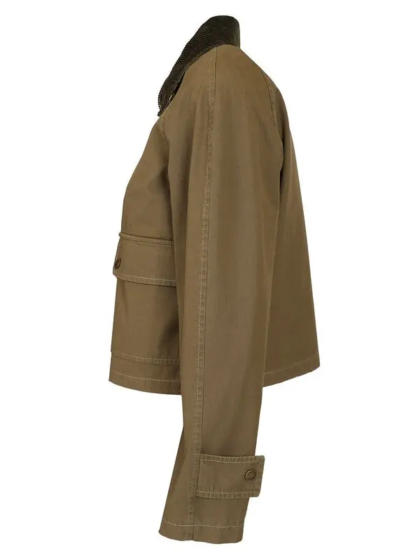 Burberry Long Sleeved Field Jacket With Equestrian Knight Design Tag