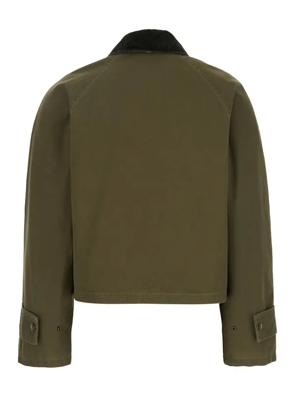 Burberry Long Sleeved Field Jacket With Equestrian Knight Design Tag