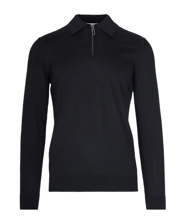 PAOLO PECORA Long Sleeve Zip-up Sweater
