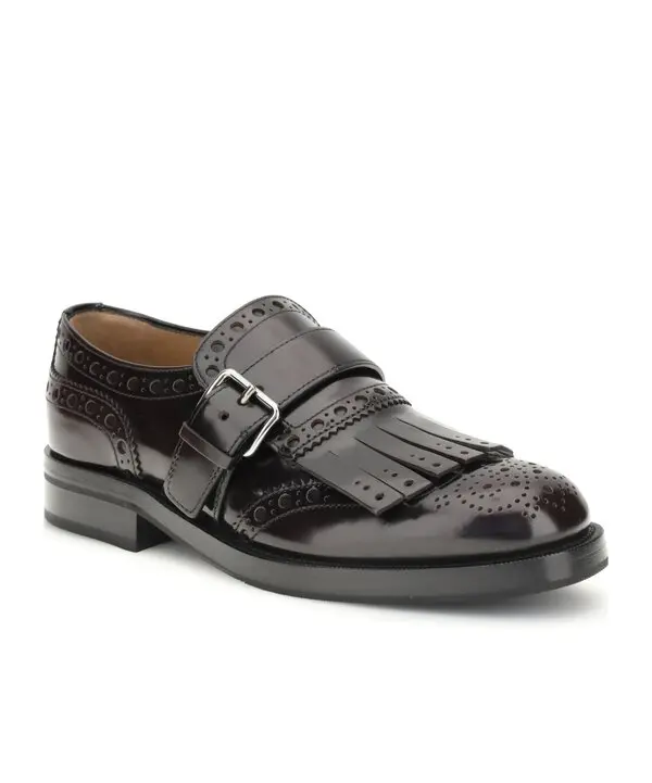 Church's Tassel-embellished Brogue With Buckle Strap - Black