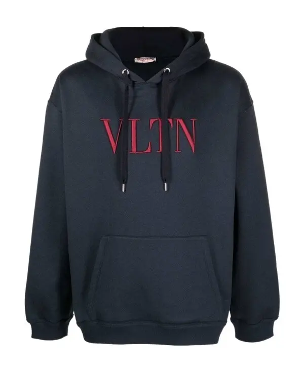Valentino Garavani Vltn Logo Embroidered Hoodie