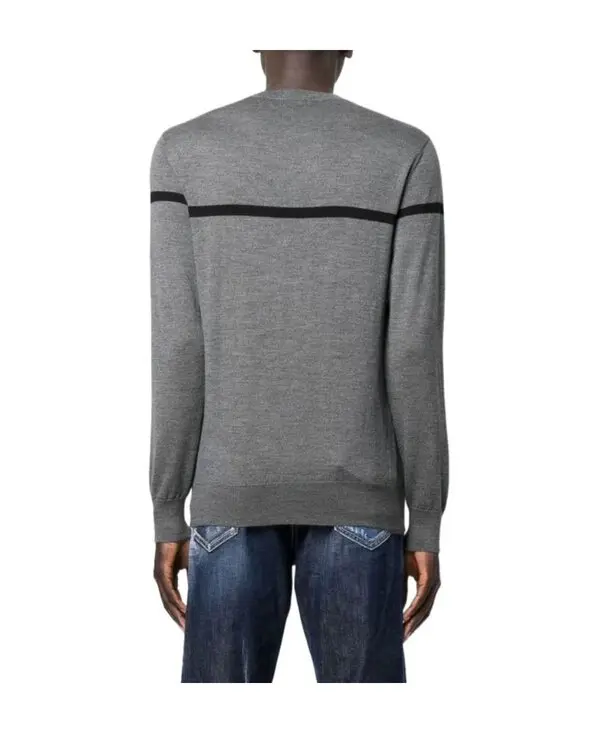 Dsquared2 Logo Embroidered Crewneck Pullover - Gray