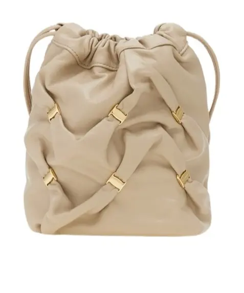FERRAGAMO Mini Bucket Bag - Stone