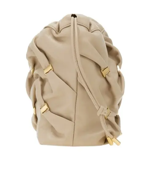 FERRAGAMO Mini Bucket Bag With Vara Bow Detail - Stone